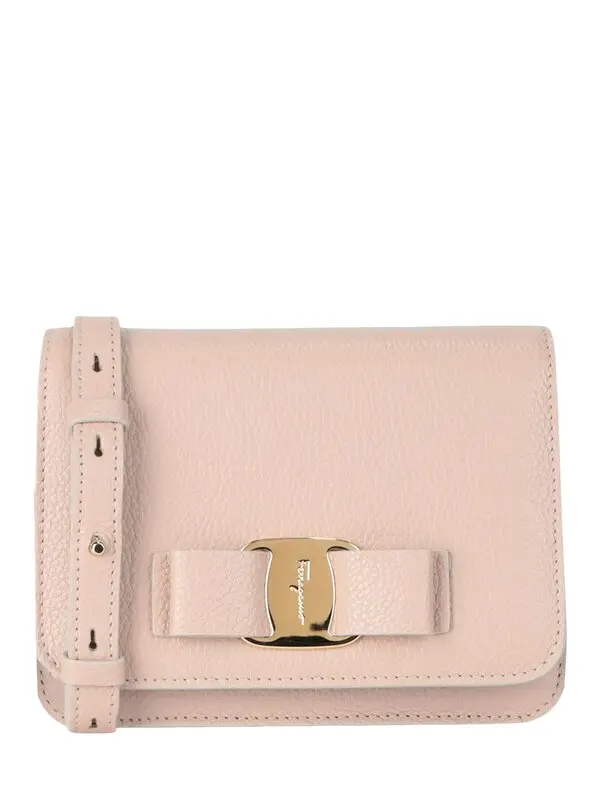 FERRAGAMO Vara Bow Crossbody Bag - Pink