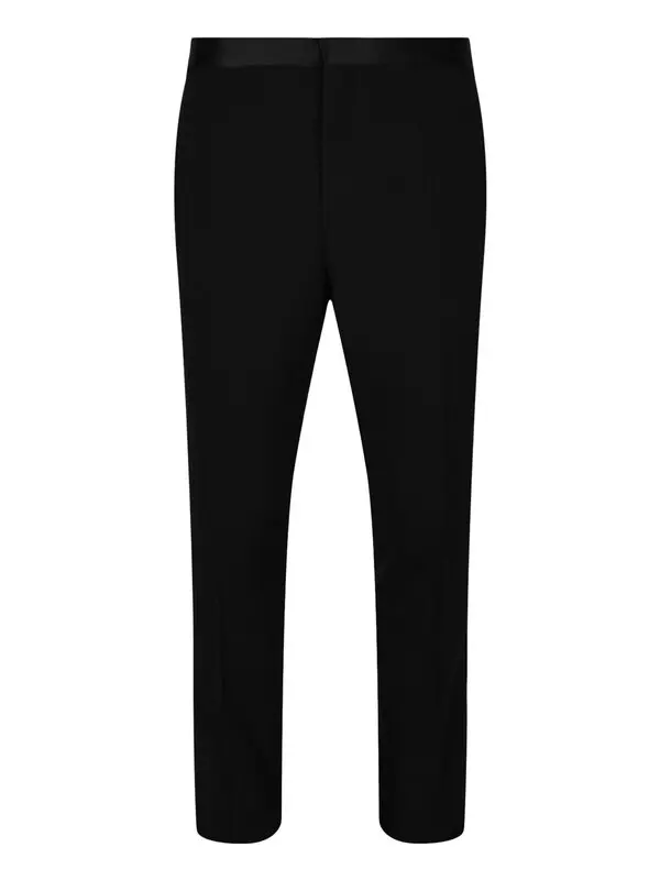 Versace Embellished Panel Formal Trousers - Black