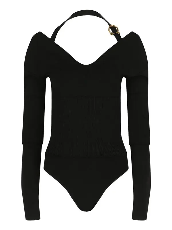 FERRAGAMO Long-sleeve Bodysuit - Black