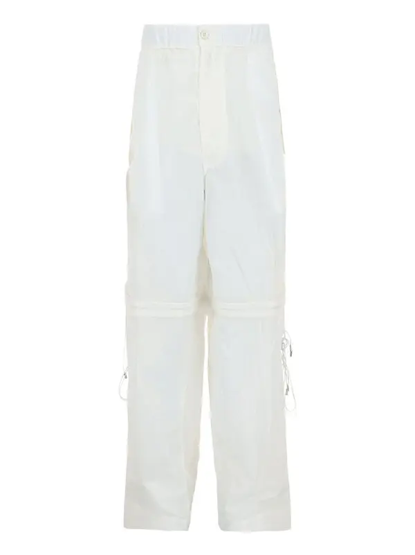 FERRAGAMO Convertible Zip Pants - White