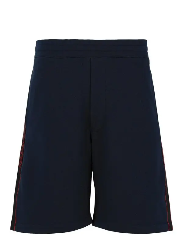Alexander McQueen Logo Tape Shorts - Blue