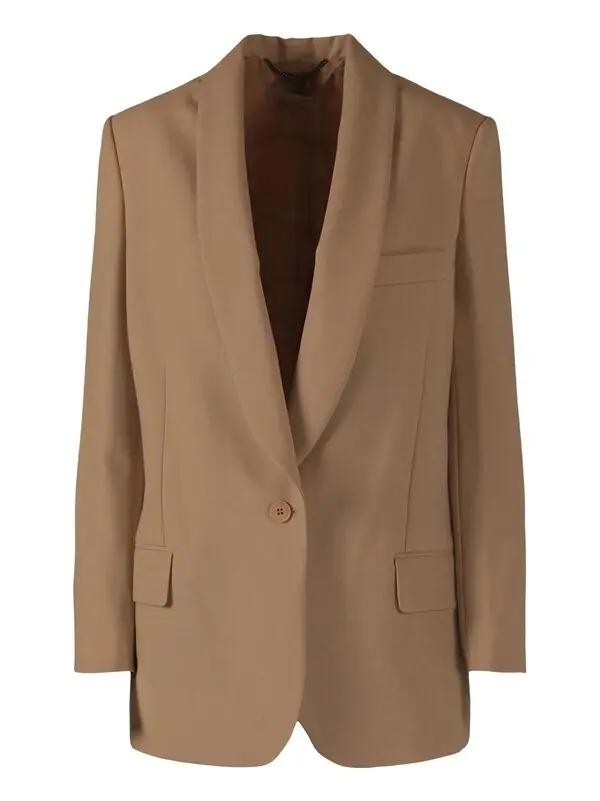 Stella McCartney Allison Wool Blazer - Brown