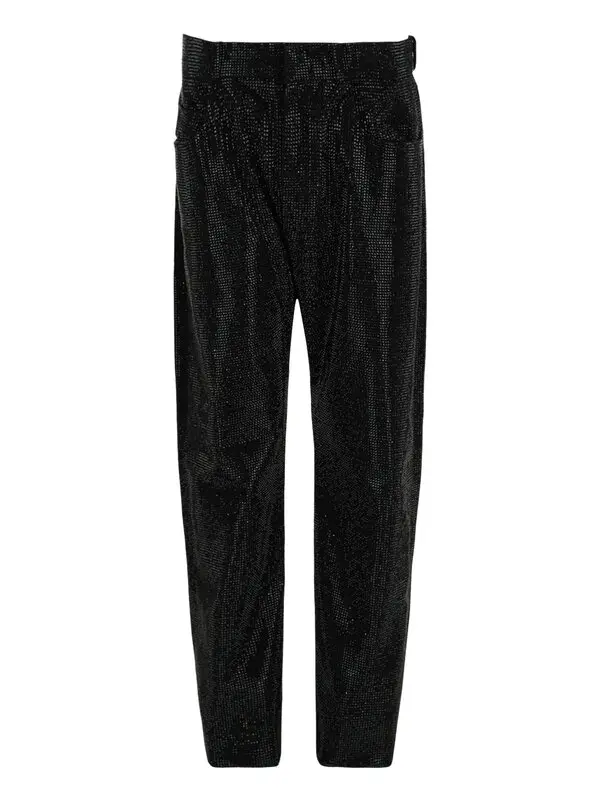 FERRAGAMO Crystal Embellished Pants - Black