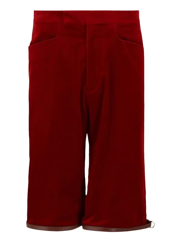 Gucci Stretch Velvet Shorts - Red