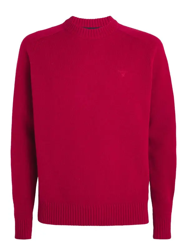 Barbour Wool Grangetown Sweater - Red