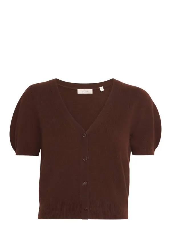 DÔEN Cashmere Arella Cardigan - Brown