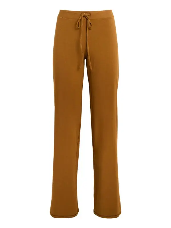 SKIMS Cotton Jersey Straight-leg Sweatpants - Brown