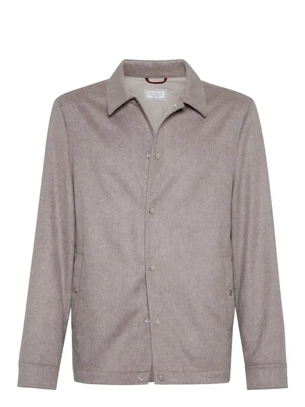 Brunello Cucinelli Cashmere Overshirt - Brown