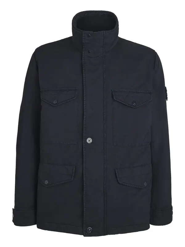 Stone Island Moleskin-lined Compass Field Jacket - Navy