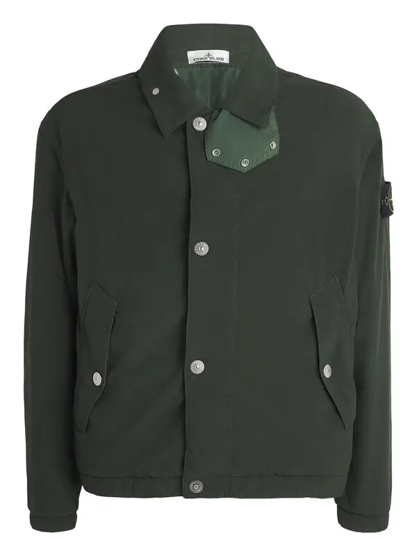 Stone Island Canvas Waterproof Compass Jacket - Green