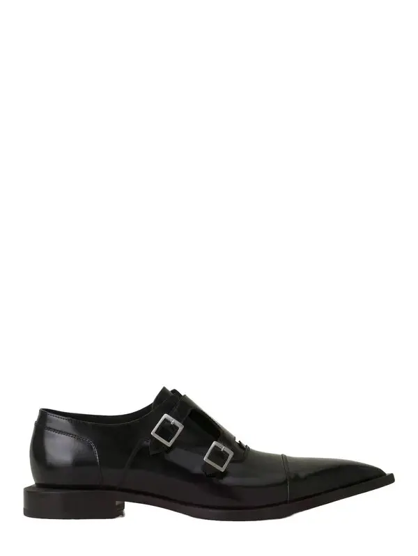 LANVIN Double-buckle Monk Shoes - Black