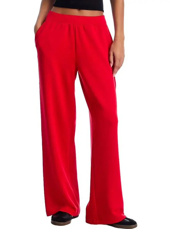 Aqua Side Striped Pants - Red