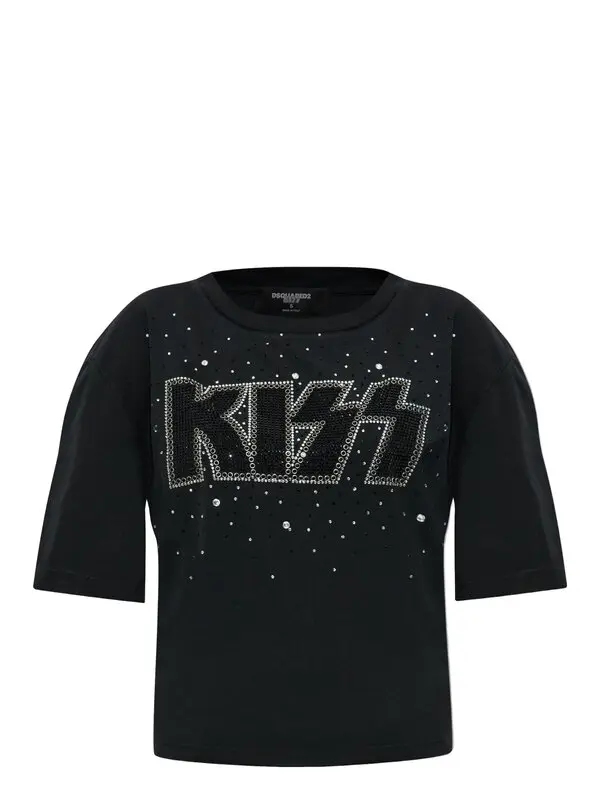 Dsquared2 X Kiss Relaxed Fit T-shirt - Black