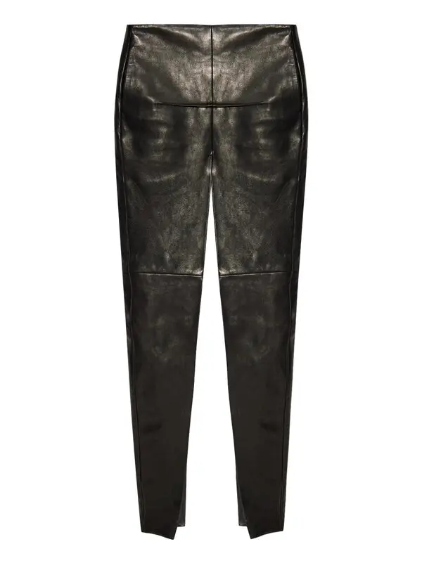 Rick Owens Sliced" Leather Maxi Skirt - Black