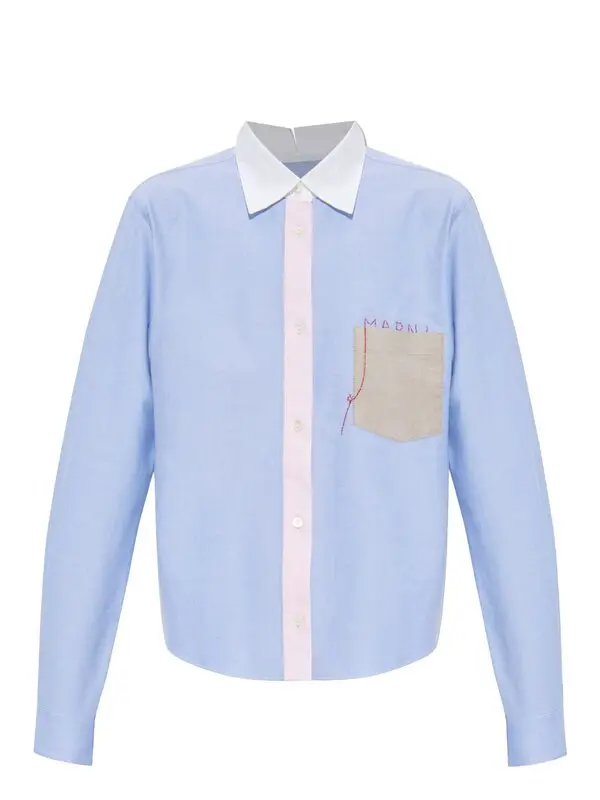 Marni Shirt With Pocket - Blue