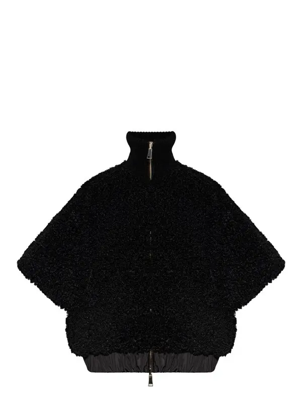 Moncler Reversible Poncho - Black