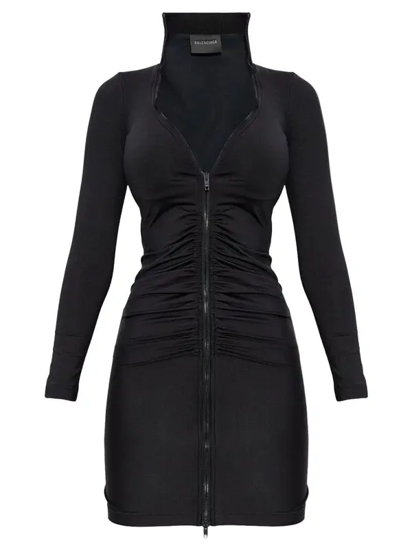 Balenciaga Fitted Mini Dress - Black