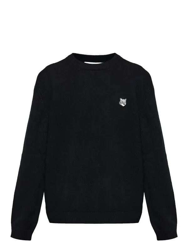 Maison Kitsuné Crew Neck Sweater - Black