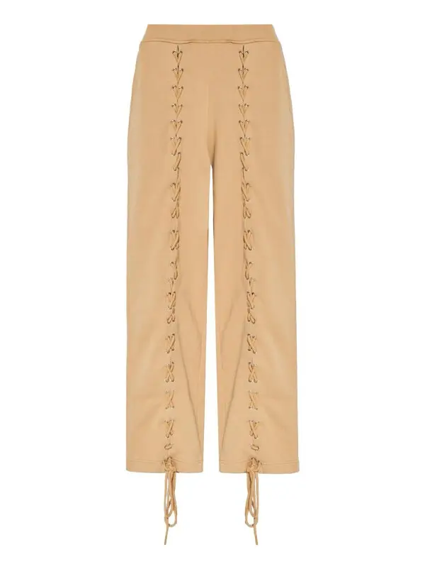 ROTATE BY BIRGER CHRISTENSEN Interwoven Drawstring Sweatpants - Beige