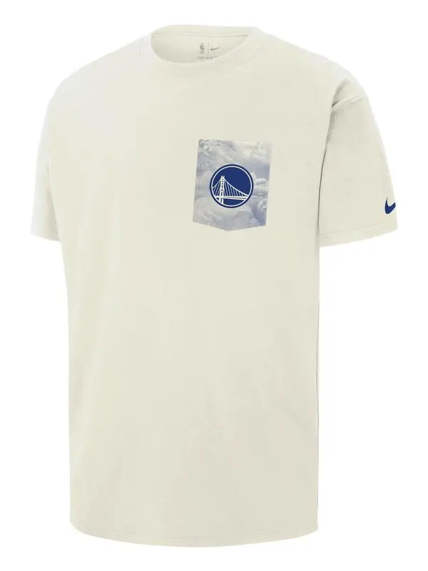 Nike Golden State Warriors Courtside Nba Max90 T-shirt - White