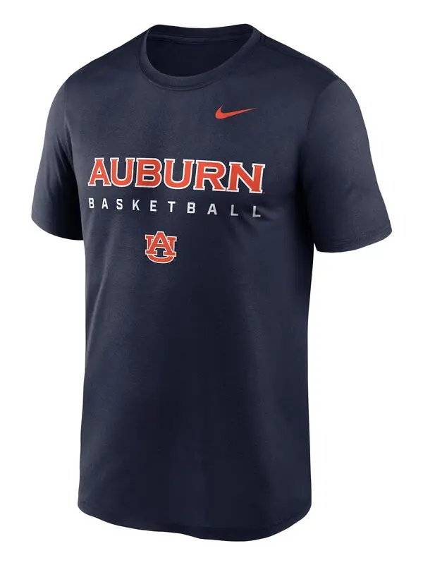 Nike Auburn Courtside Basketball Legend Dri-fit College T-shirt - Blue