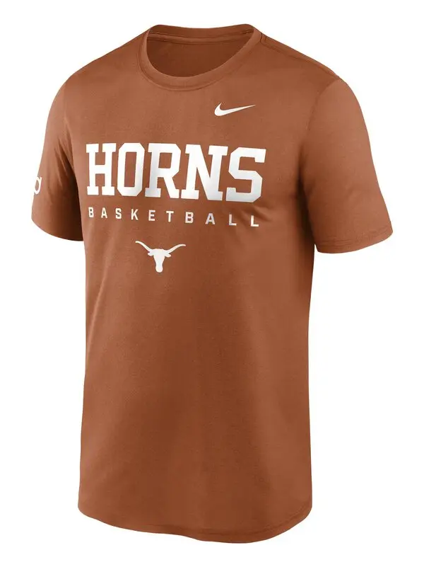 Nike Texas Courtside Basketball Legend Dri-fit College T-shirt - Orange