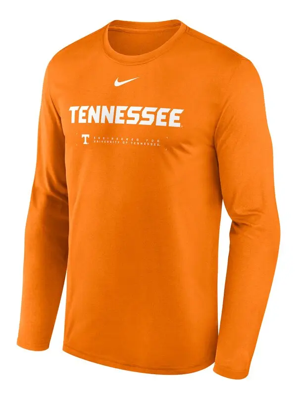 Nike Tennessee Courtside Basketball Shootaround Legend Dri-fit College Long-sleeve T-shirt - Orange
