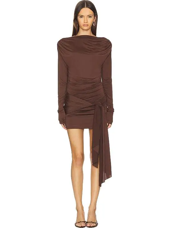 Superdown Miram Mini Dress - Dark Brown