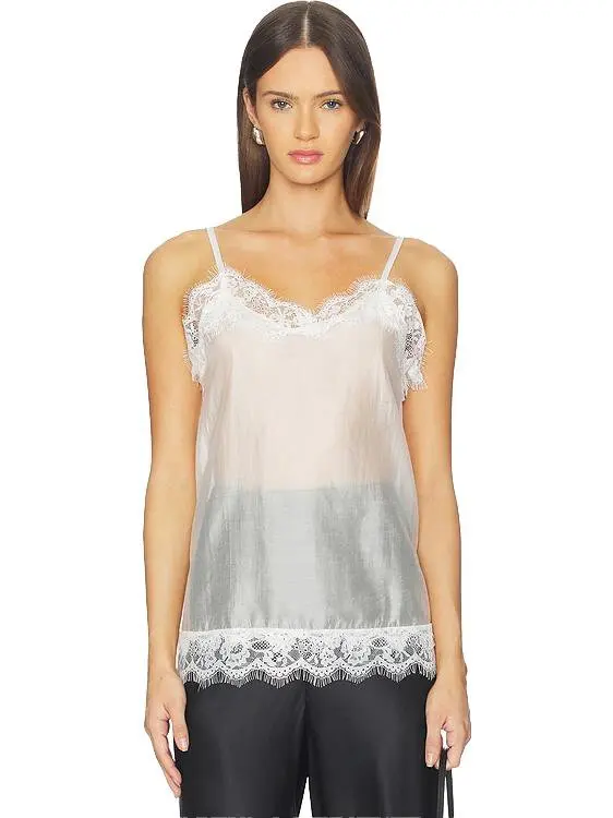 MILKWHITE Lace Lingerie Top - White