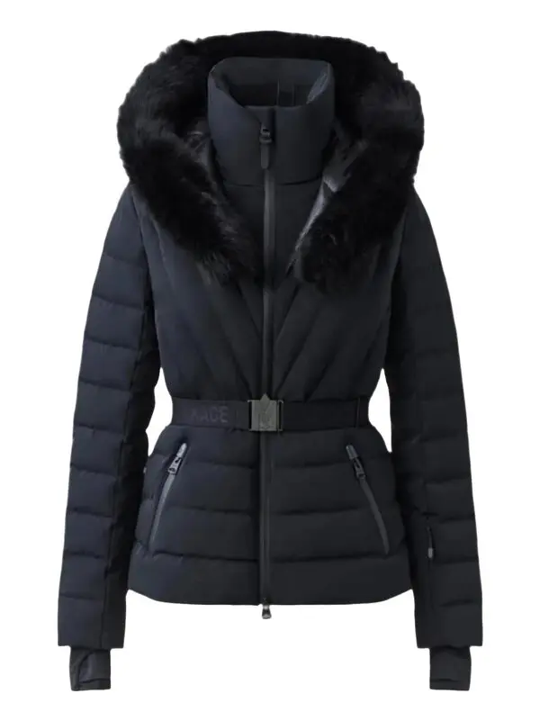 Mackage Elita-zr Down Ski Jacket With Fox Fur Trim - Black