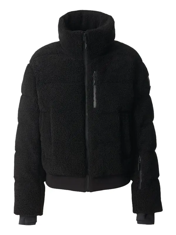 Mackage Anaya Sherpa Fleece Down Jacket - Black