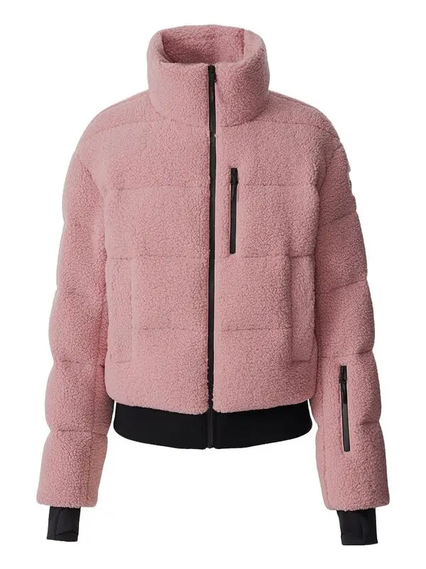 Mackage Anaya Sherpa Fleece Down Jacket - Blush