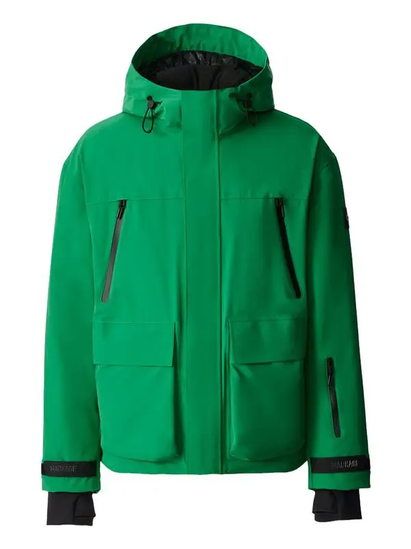 Mackage Frost-r Down Ski Jacket With Cargo Pockets - Leaf Green