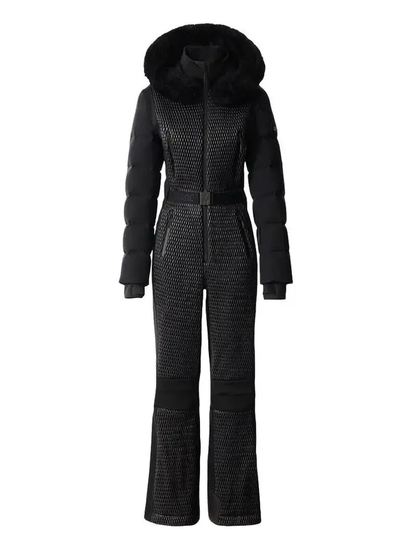 Mackage Lorelle Belted Down Ski Suit - Black