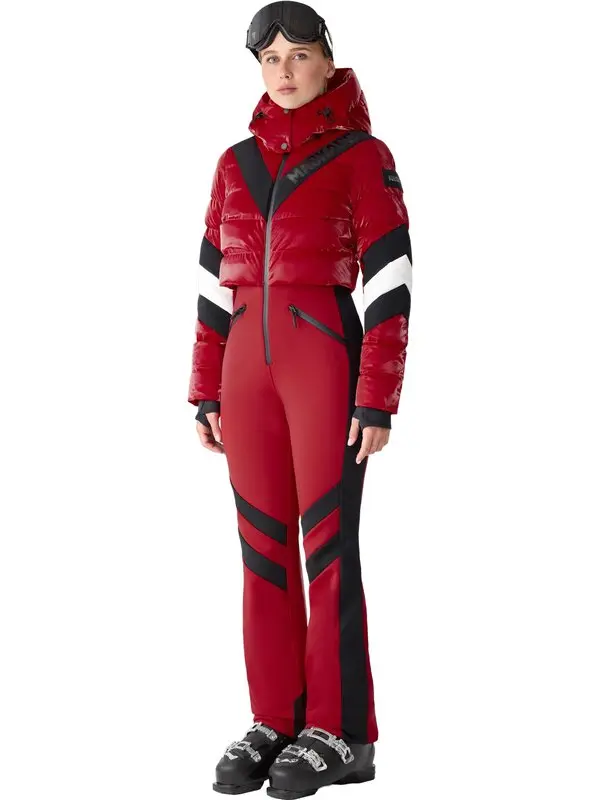 Mackage Satory-glo High-gloss Down Ski Suit - Red