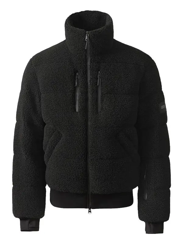 Mackage Down Ski Teddy Jacket With Powder Skirt - Black