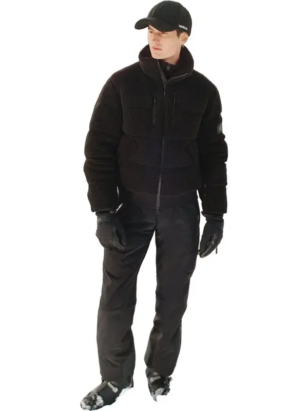 Mackage Down Ski Teddy Jacket With Powder Skirt - Black