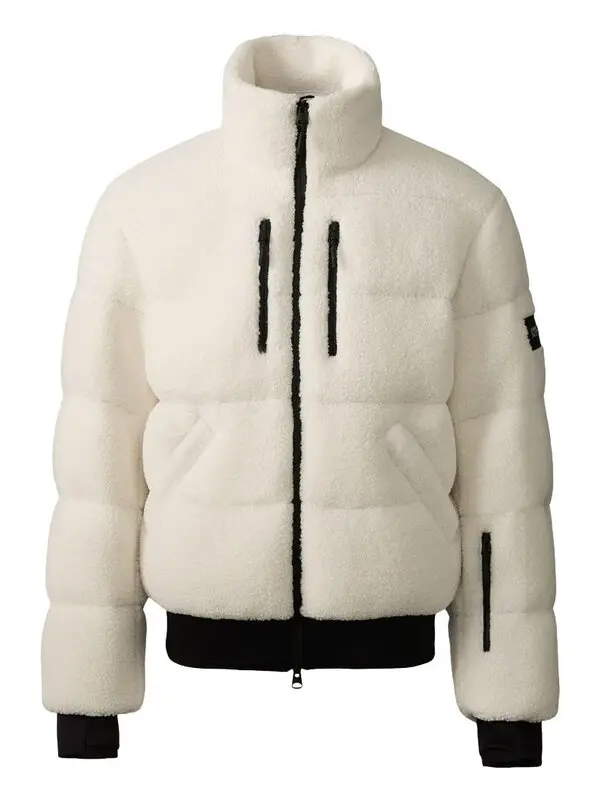 Mackage Down Ski Teddy Jacket With Powder Skirt - Cream