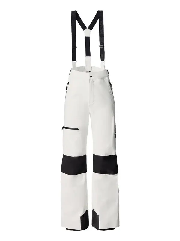 Mackage Silvana 3-layer Ski Pants With Suspenders - Off White