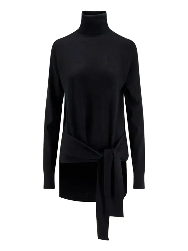TOTEME Wool And Silk Turtleneck - Black