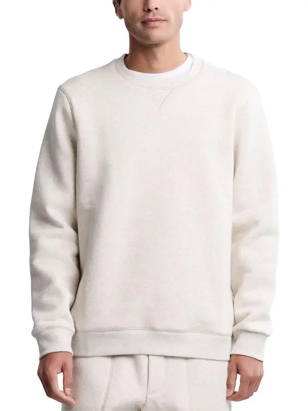 Barefoot Dreams Fleece Crewneck Sweatshirt - He Cream