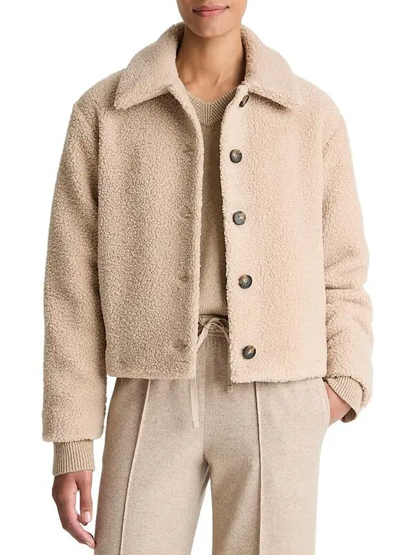 Vince Fleece Jacket - Marzipan