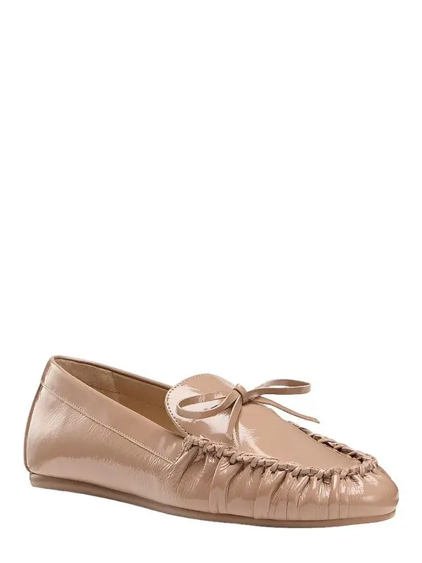 STUART WEITZMAN Britt Bow Loafer Flats - Fawn