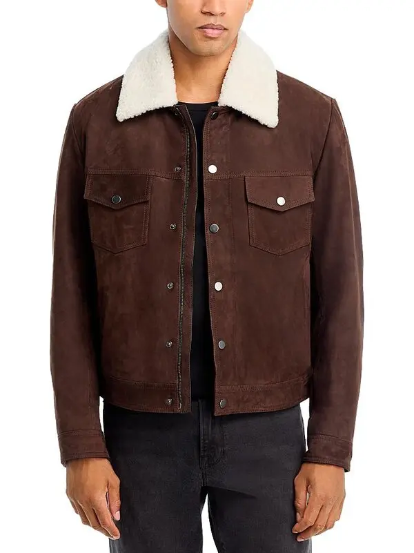 Hugo Boss X Beckham Mordy Leather Jacket - Open Brown