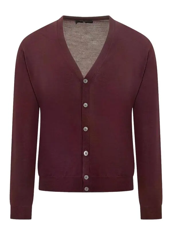 FILIPPO DE LAURENTIIS Button Cardigan - Red