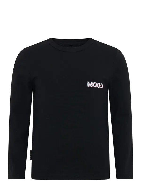 TINY TRIBE Mood Long Sleeve Graphic T-shirt - Black