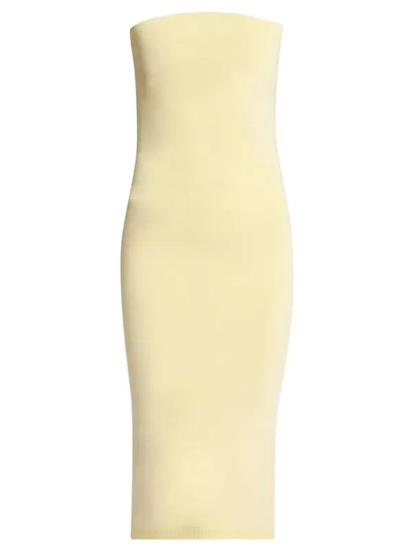 Jacquemus Knit Midi Dress - Pale Yellow