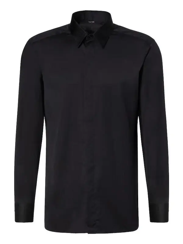 TOM FORD Cotton And Silk Shirt - Black