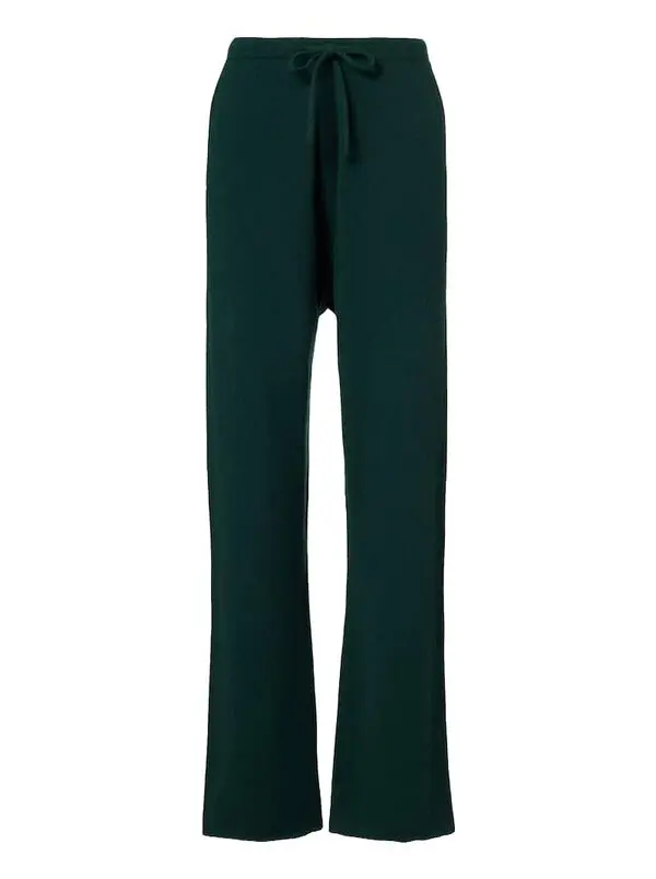 EXTREME CASHMERE X N°142 Run Cashmere-blend Sweatpants - Green