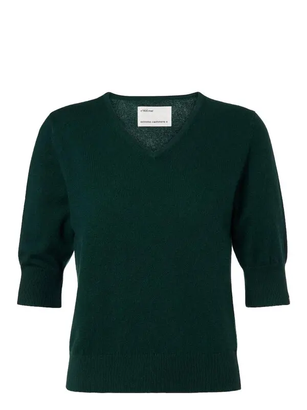EXTREME CASHMERE X N°400 Mel Cashmere Sweater - Green